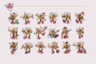 Vintage Cinnamon Roll Cartoon Characters – 18 Variant Design